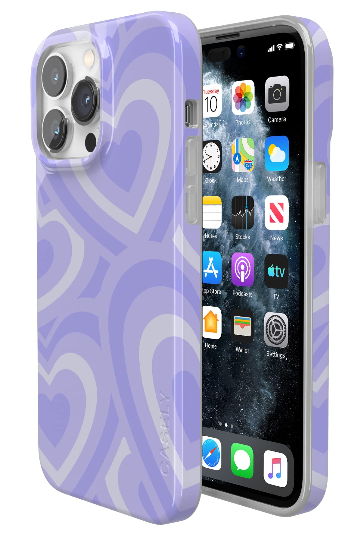 Mua Casely iPhone 14 Pro Max Case | Compatible with MagSafe | Love Song | Lavender Heart Case ...