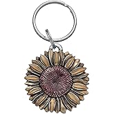 DANFORTH – Purple Pansy Keychain – Handcrafted Pewter Flower Keychain ...