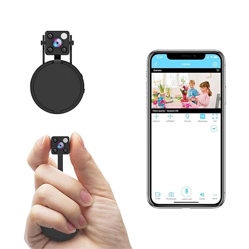 Hidden Camera with Live Feed WiFi, Mini Spy Camera, HD 1080P Wireless ...