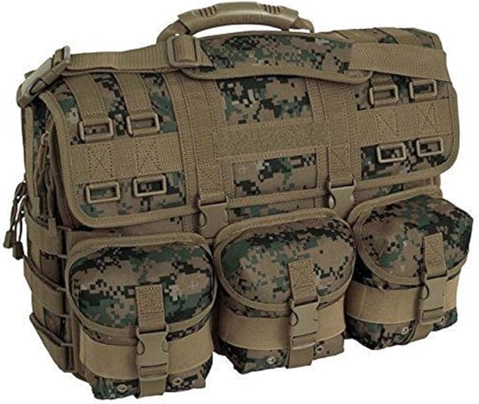 Amazon.com: Marpat Woodland Camo MOLLE Tactical Laptop Field Briefcase ...
