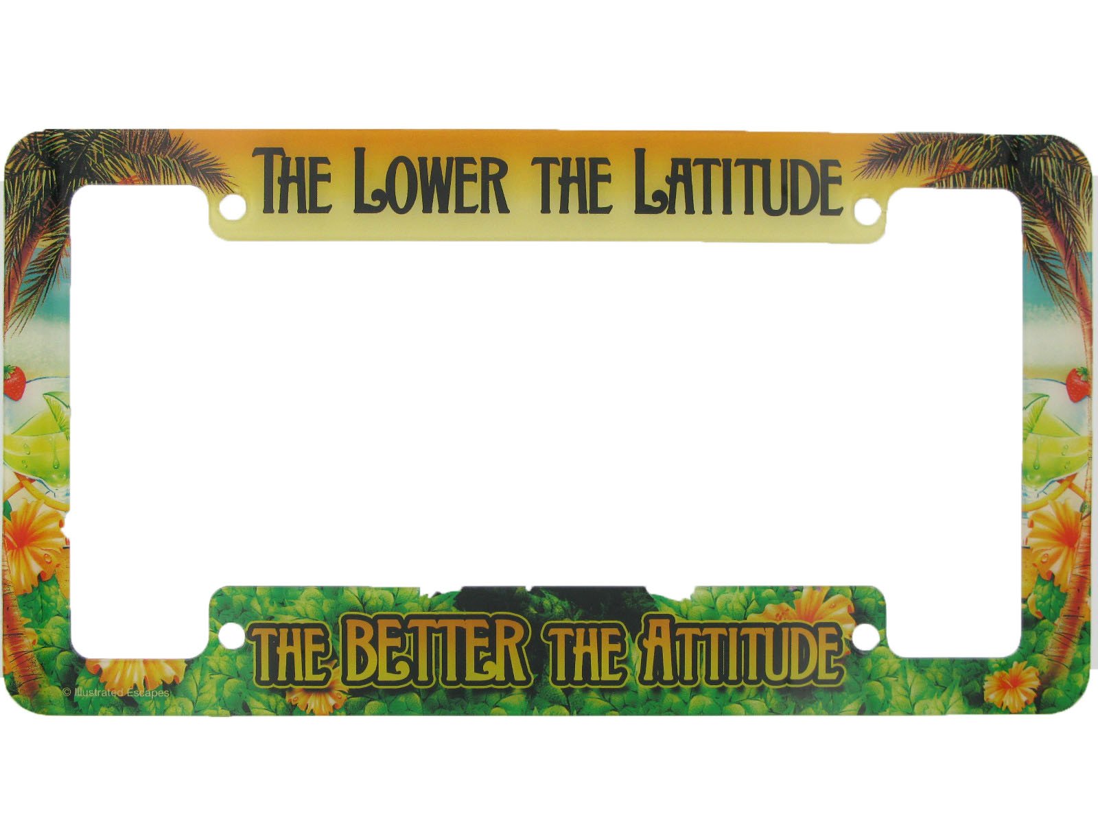 Buy The Lower the Latitude, the Better the Attitude Plastic License ...