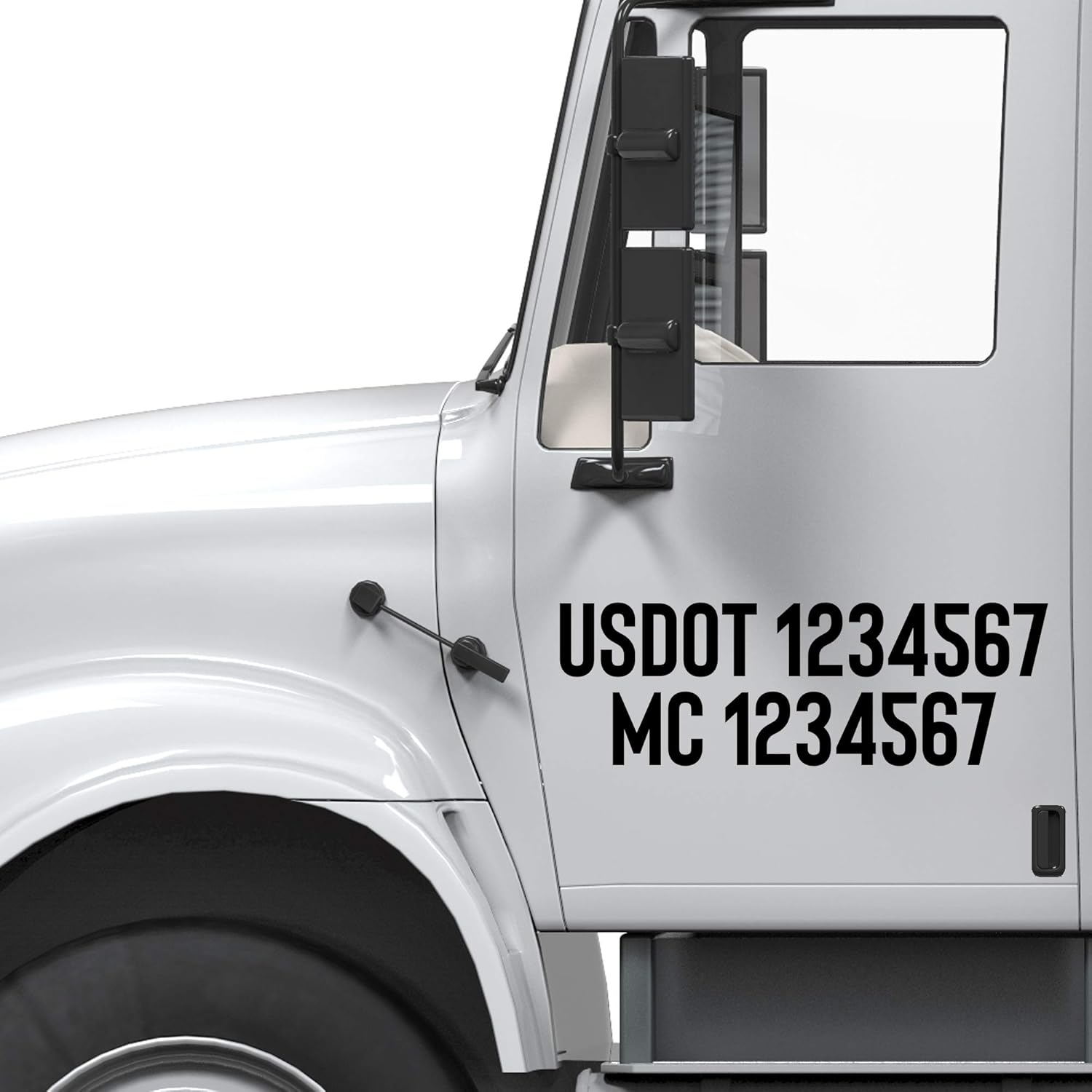 Amazon.com: USDOT & MC Number Decal Sticker (2 Pack): Automotive