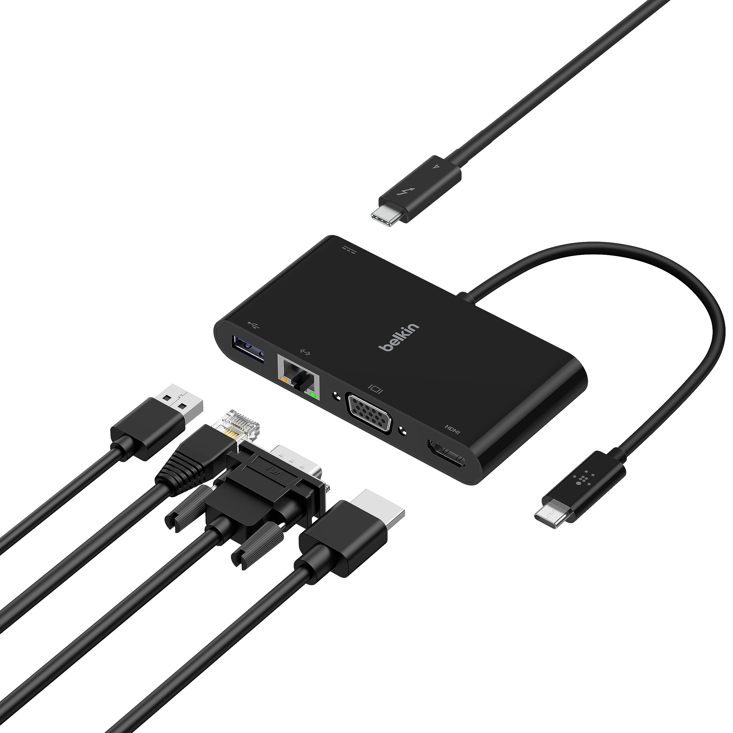 Belkin Multimedia Adapter with USB?C Passthrough Power – HDMI, USB?A ...