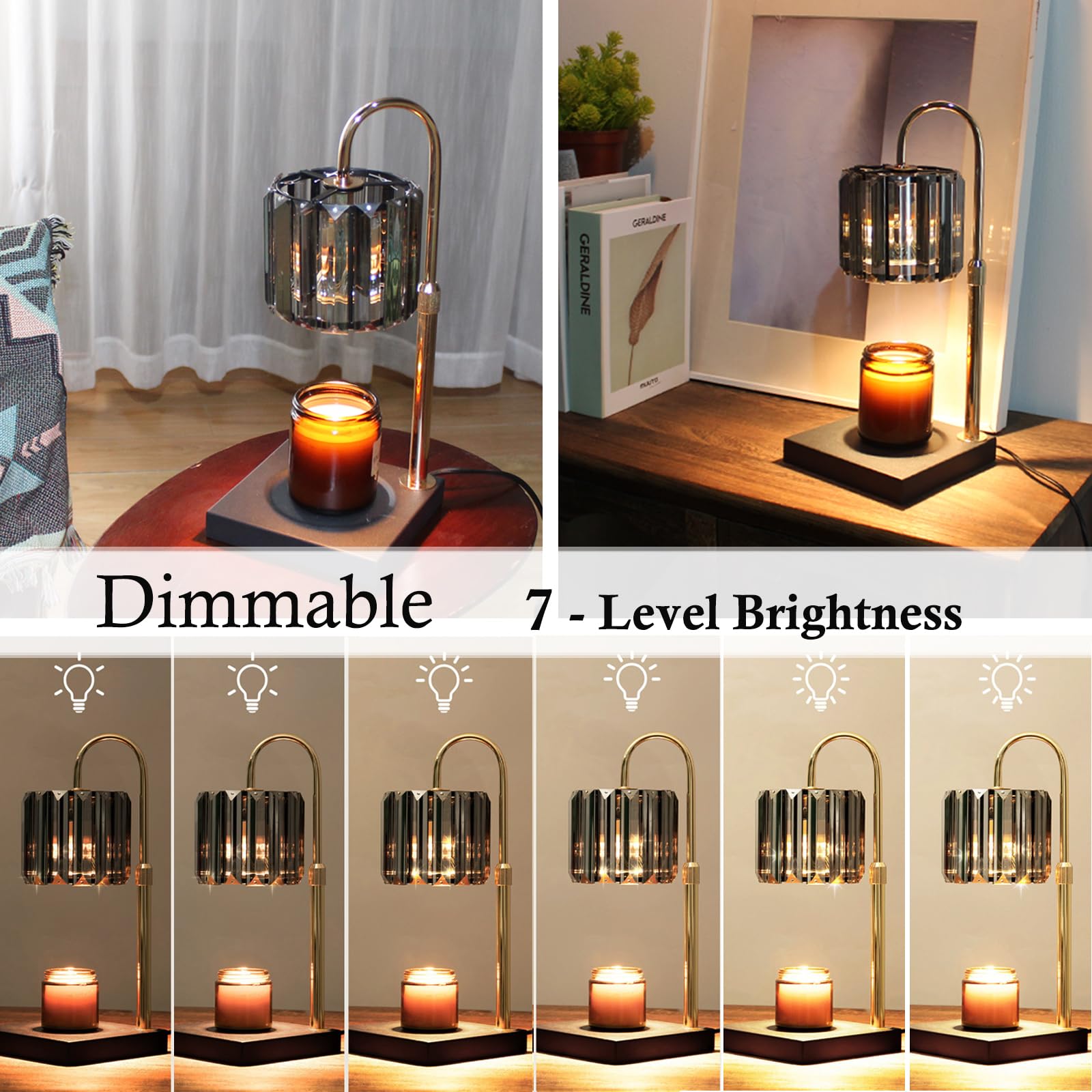 Mua Yuichoy Candle Warmer Lamp with Timer, Dimmable Electric Candle ...