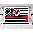 Amazon.com : Fire Department Backdrop for Photography, 7x5ft Soft ...