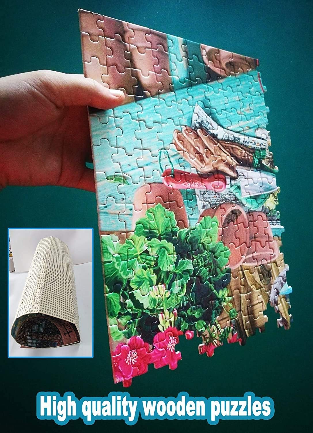 Jigsaw Puzzles for Adults 1000 Pieces, Window Cats-Wooden-Puzzle for ...