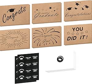 Amazon.com : 24 Pieces Foldable Graduation Greeting Cards and Envelopes ...