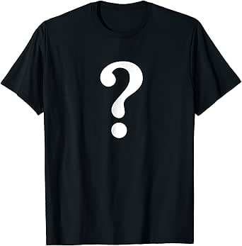 Amazon.com: Question Mark T-Shirt, Funny Grammar: Clothing