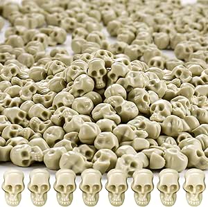 Amazon.com: 115Pcs Mini Plastic Skull Heads, Miniature Skulls for ...