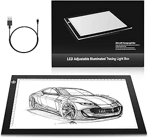 Amazon.com : ME456 A4 LED Light Box 9x12 Inch Light Pad Only 5mm Ultra ...