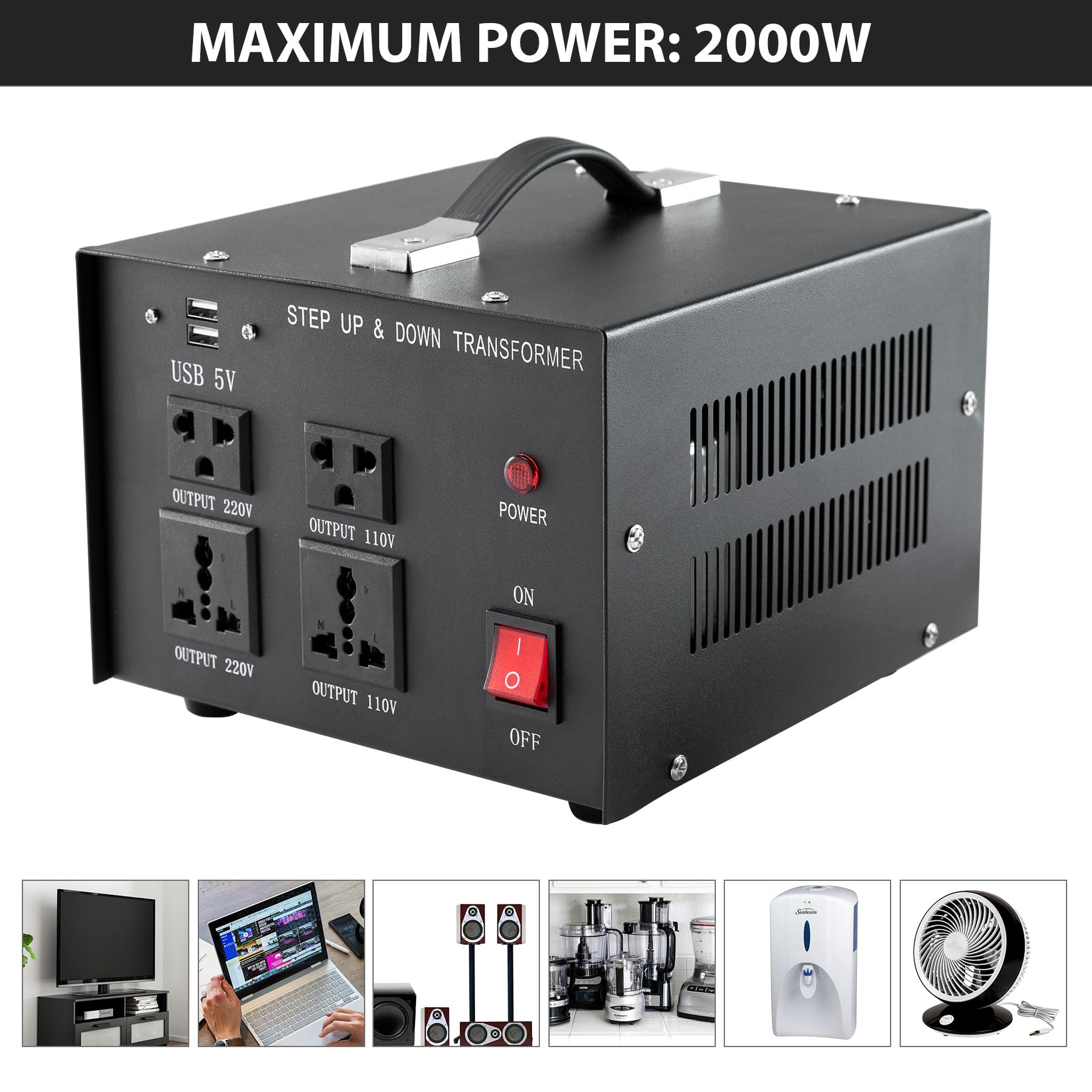 Mua CO-Z Step Up & Down Transformer 2000W, PC & Appliances ...