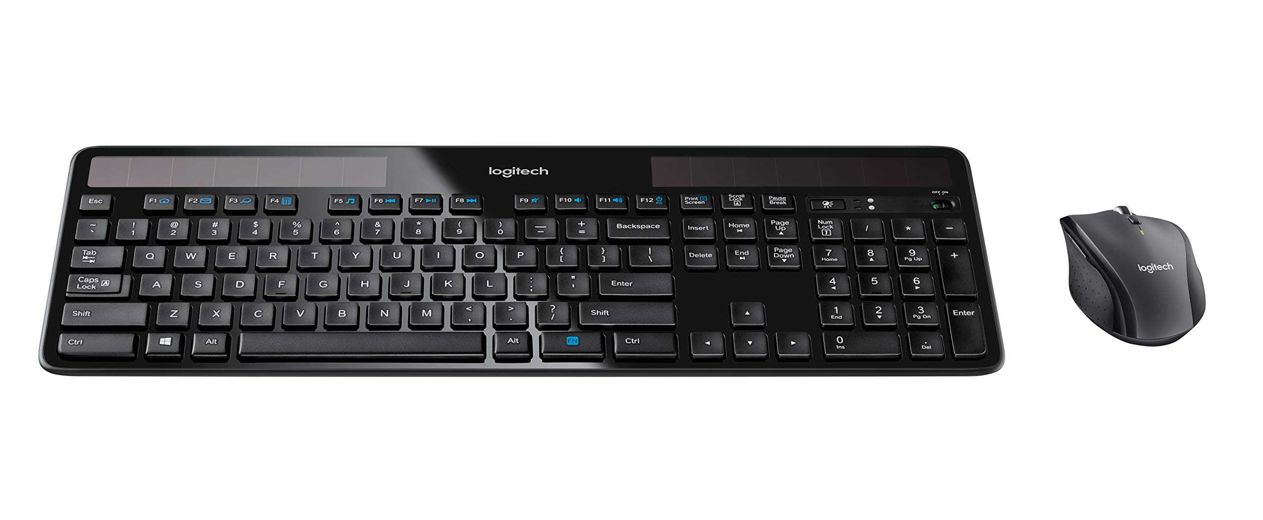 Logitech MK750 Wireless Solar Keyboard and Wireless Marathon Mouse ...