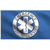 Amazon.com : Emergency Medical Service Flag 3x5 NEW 3 x 5 EMS Flag ...