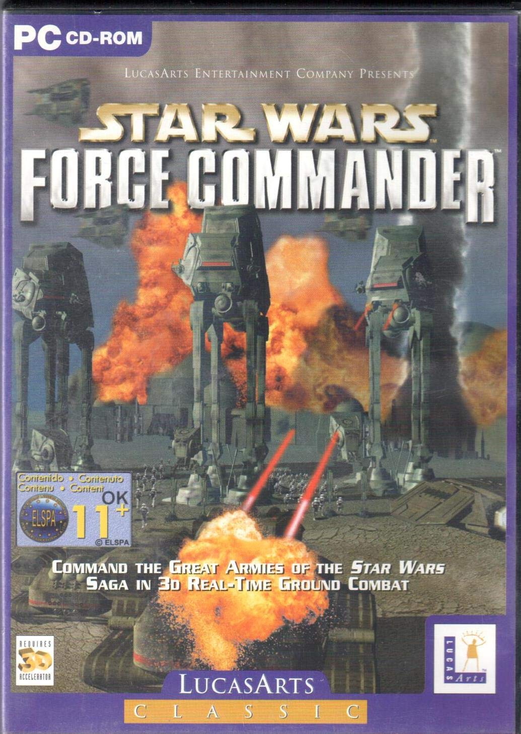 LucasArts Classic: Star Wars: Force Commander (PC): Amazon.co.uk: PC ...