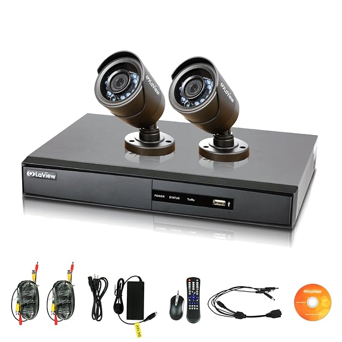 Amazon.com : Guardian LV-KDV1402B6BP Kit H.264 4 Channel Standalone DVR ...