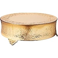 Amazon.com | Elegance Round Ornate Wedding Cake Stand, 18", Gold ...
