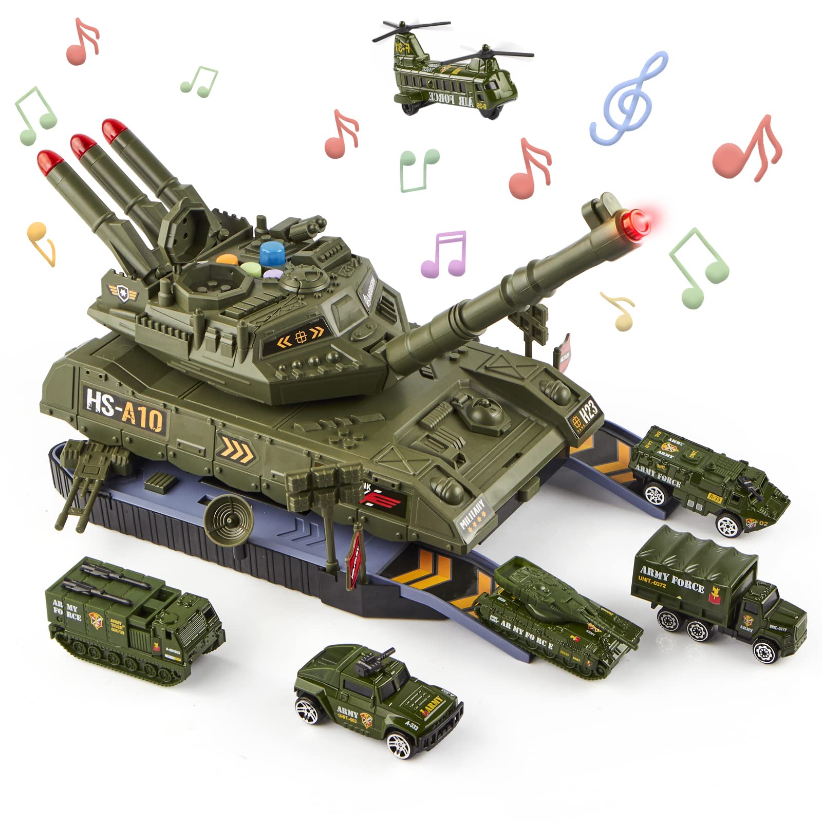 Mua WNSULL Tank Toys for Boys,Army Toys Tank with 6 Alloy Die-Cast Army ...