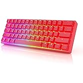 Amazon.com: HK GAMING GK61 Mechanical Gaming Keyboard - 61 Keys Multi ...
