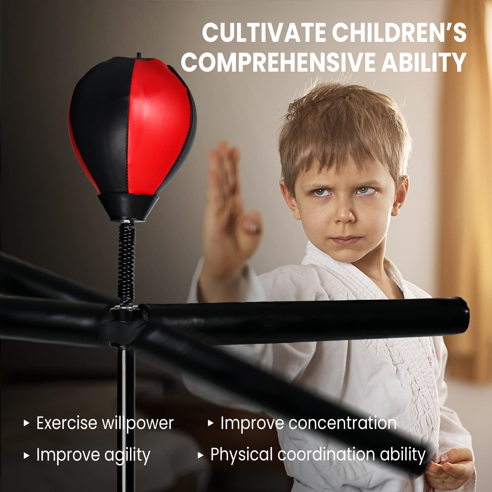 Mua Boxing Bar with Punching Bag for Kids, Adjustable Height Boxing ...