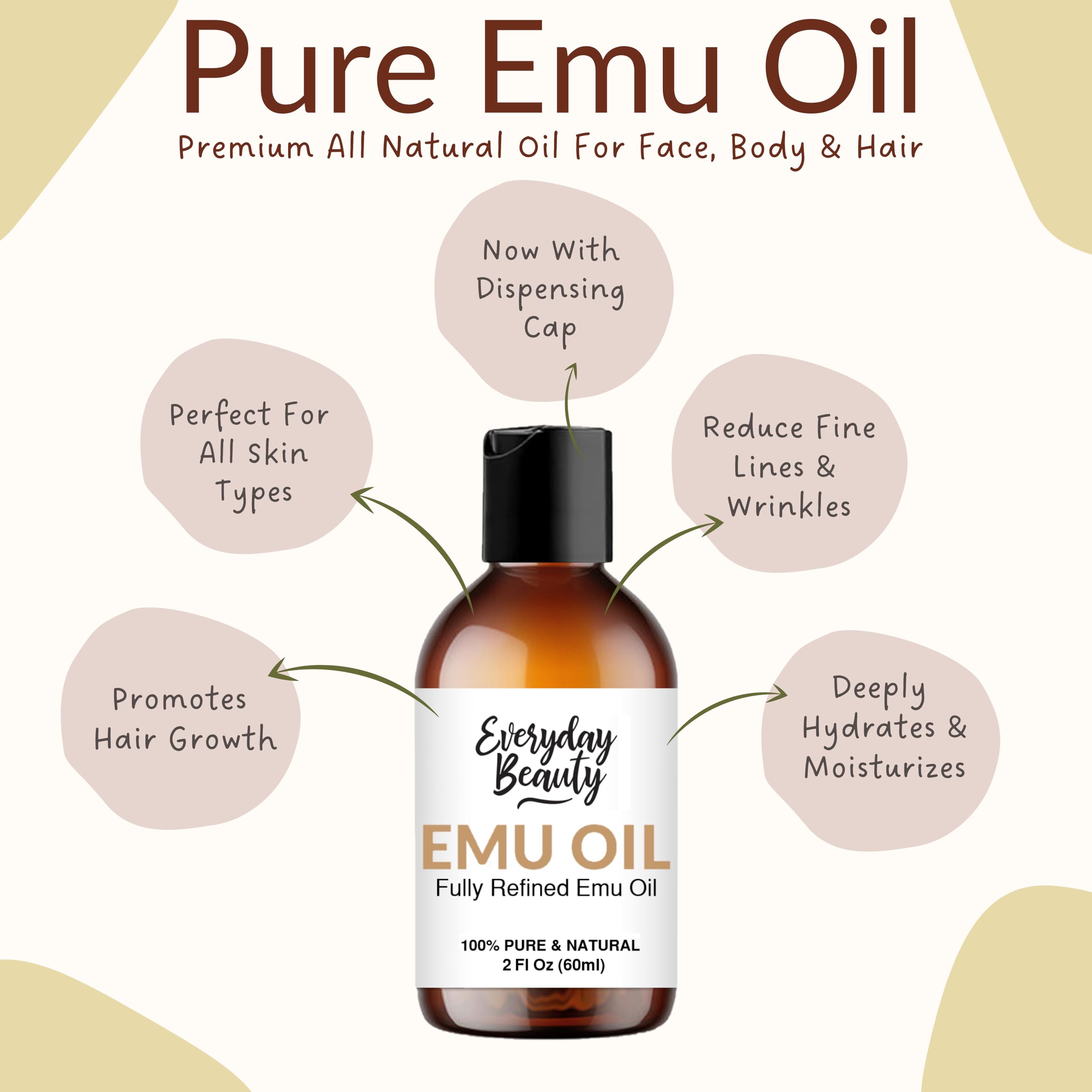 Mua Pure Australian Emu Oil - All Natural 6X Refined for Face, Skin and ...