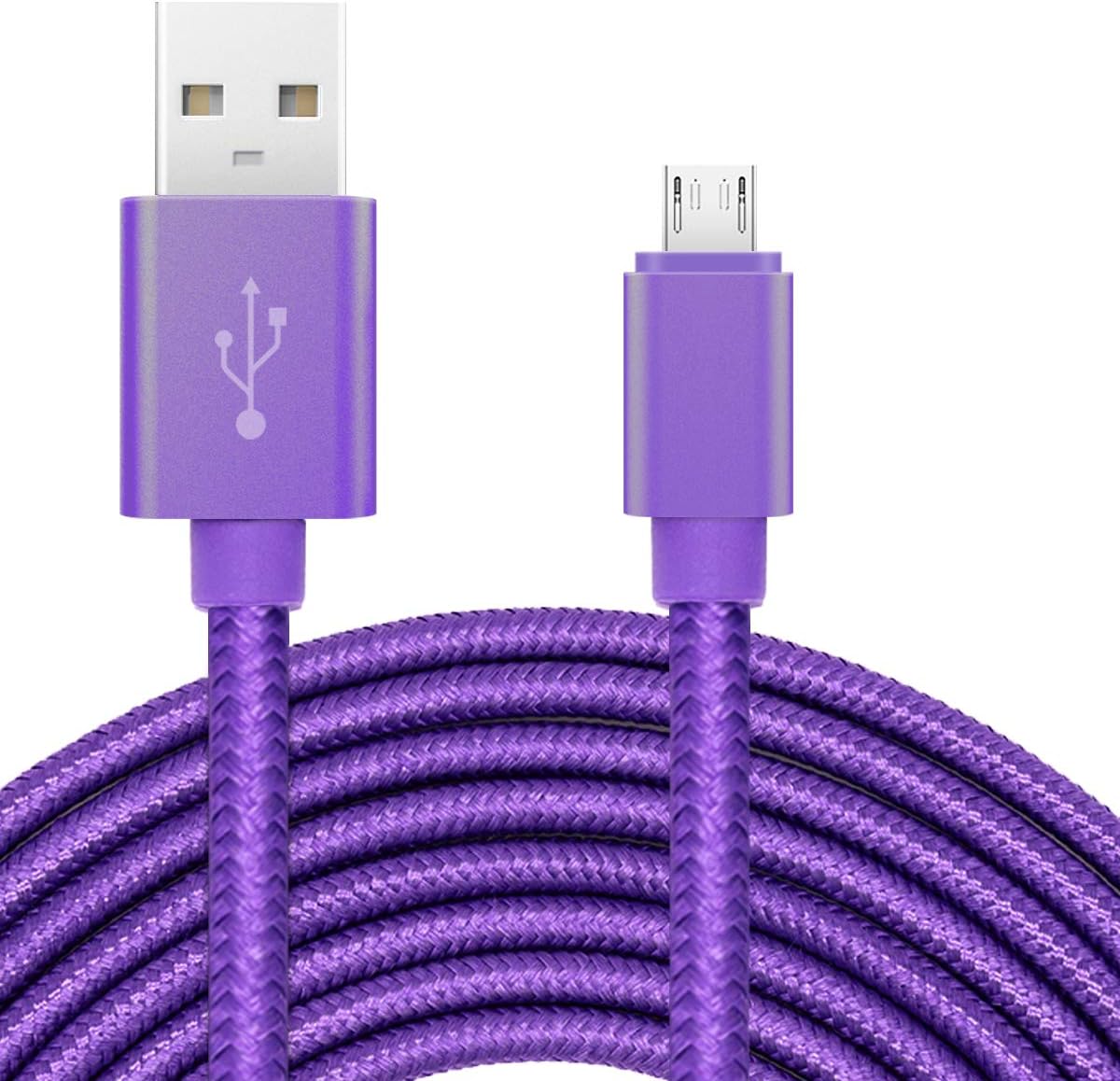 ebulous 10ft/3m Extra Long Micro USB Charging Cable, Premium Nylon ...