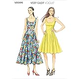 Amazon.com: VOGUE PATTERNS V8998 Misses' Dress Sewing Template, Size E5 ...