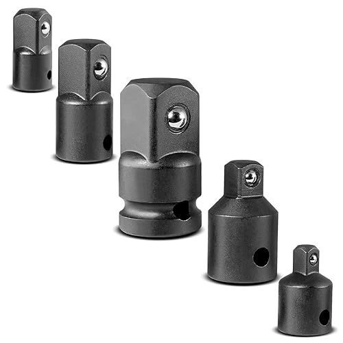 CARBYNE 5-Piece Impact Socket Adapter Set, Ratchet Adapter for Impact ...
