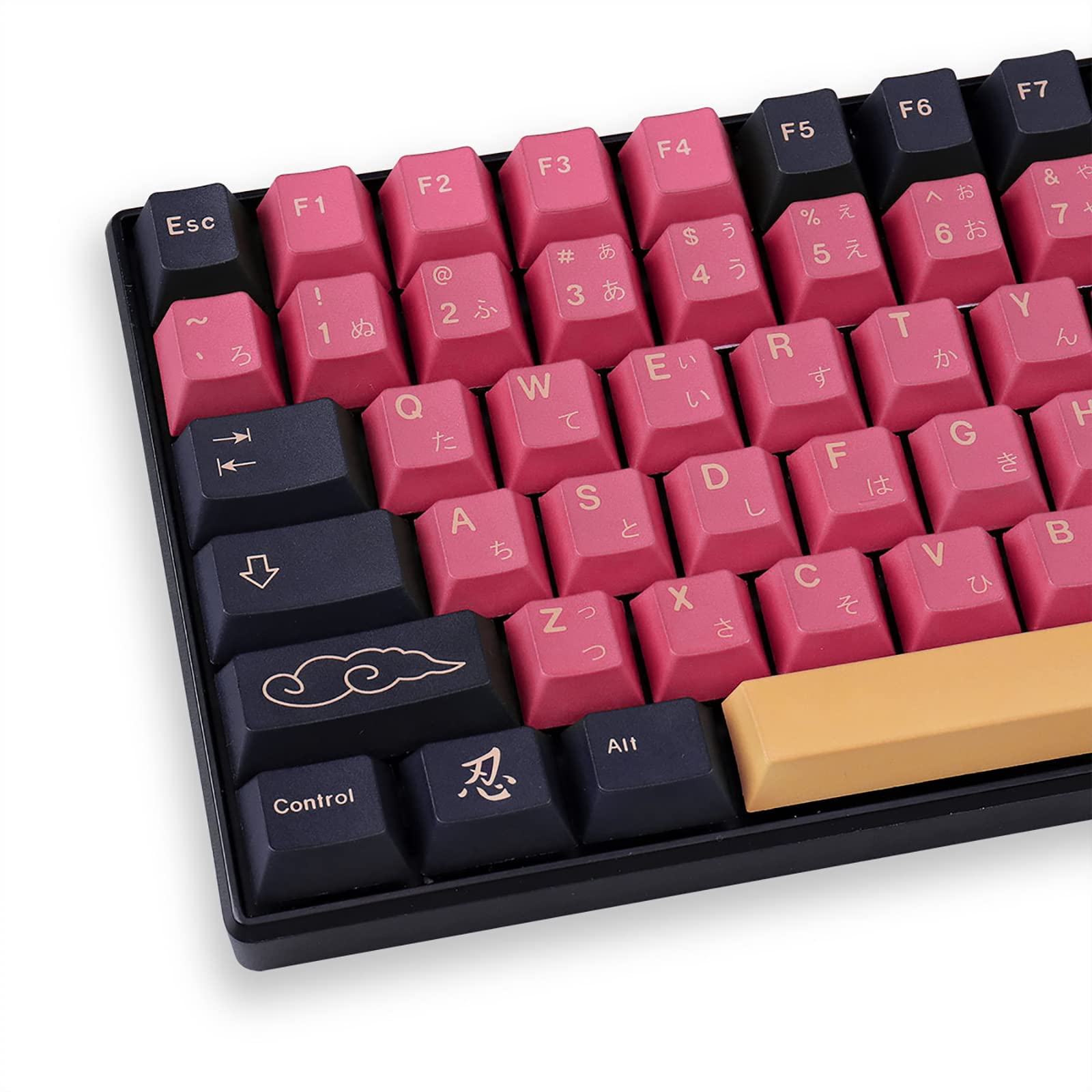 Mua Red Samurai Keycaps 129 Keys Cherry Profile Dye Sub PBT Keycaps ...