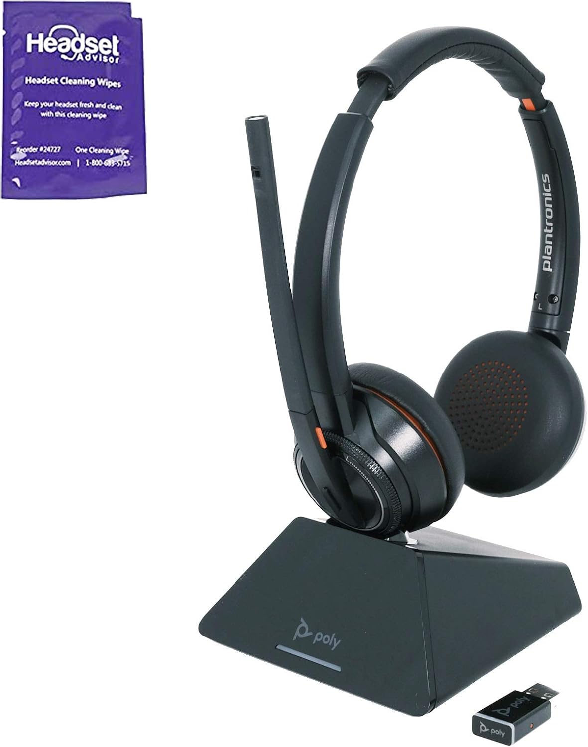 Amazon.com: Poly Savi 8220 UC DECT Wireless Headset System Bundle with ...