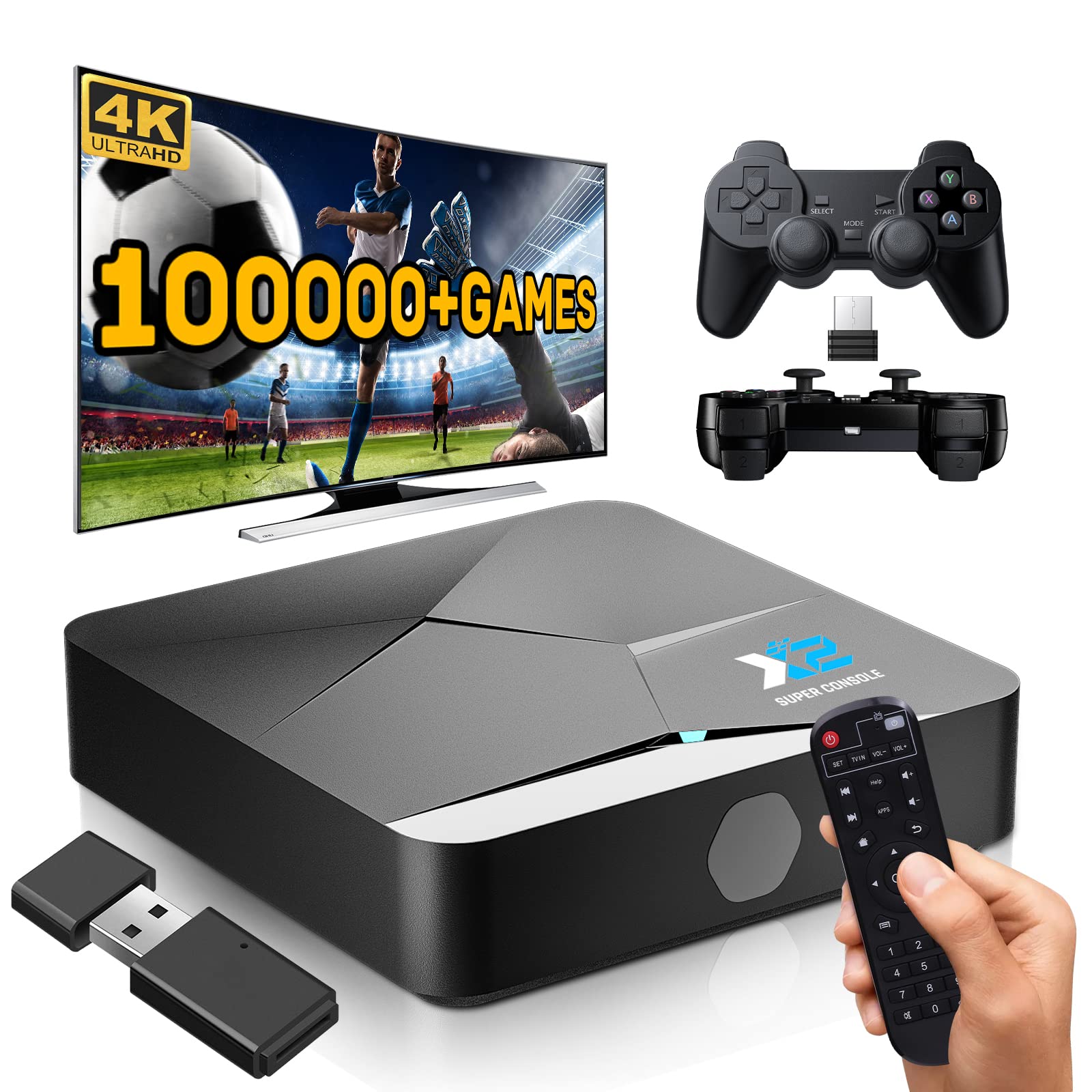 Mua Kinhank Super Console X2 Retro Game Console Built-in 100000+ Games, Android 9.0/Emuelec 4.5 ...