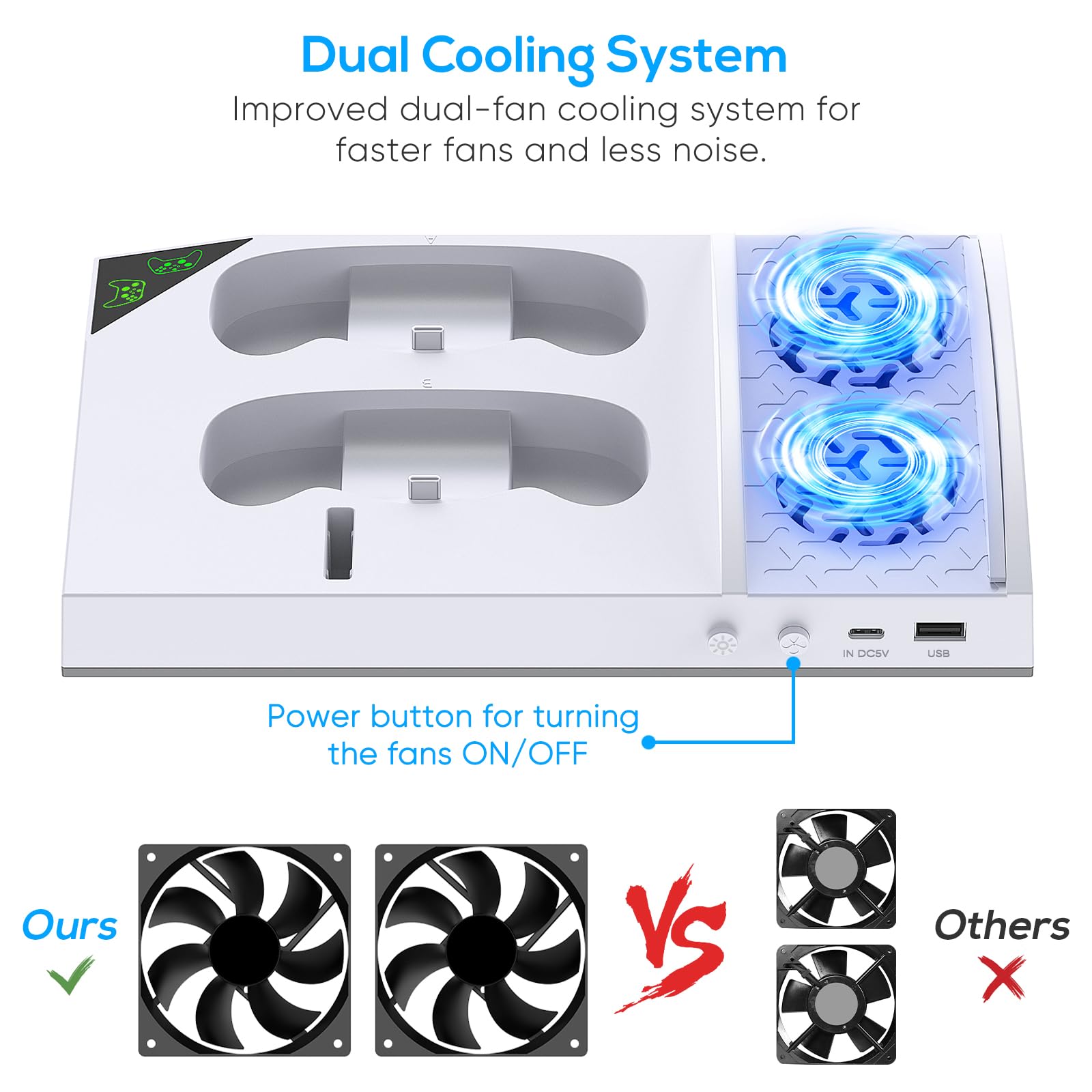 Mua Upgraded RGB Cooling Fan Charging Station for Xbox Series S Console ...