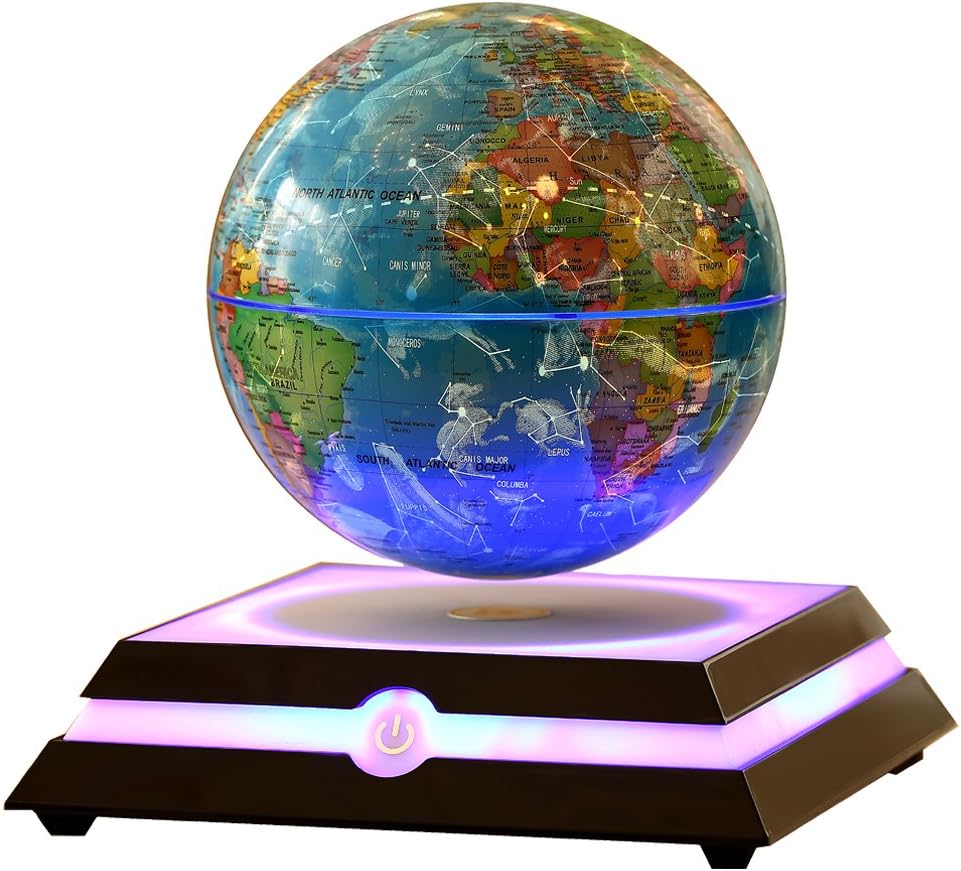 Amazon.com : KABADDI Magnetic Floating Rotating Globe Anti-Gravity ...