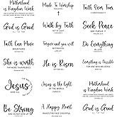 Amazon.com: Falueqg Inspirational Quotes Iron on Transfer - 20Pcs DTF ...