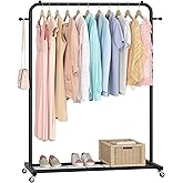 Amazon.com: Gold Clothing Rack, Portable Rolling Clothes Racks for ...