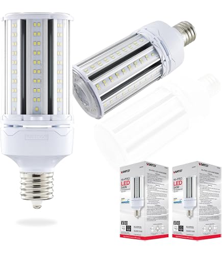 SATCO 5000K EX39 Base HID Replacement SATCO LED Corn Cob Bulb 54W 300W ...