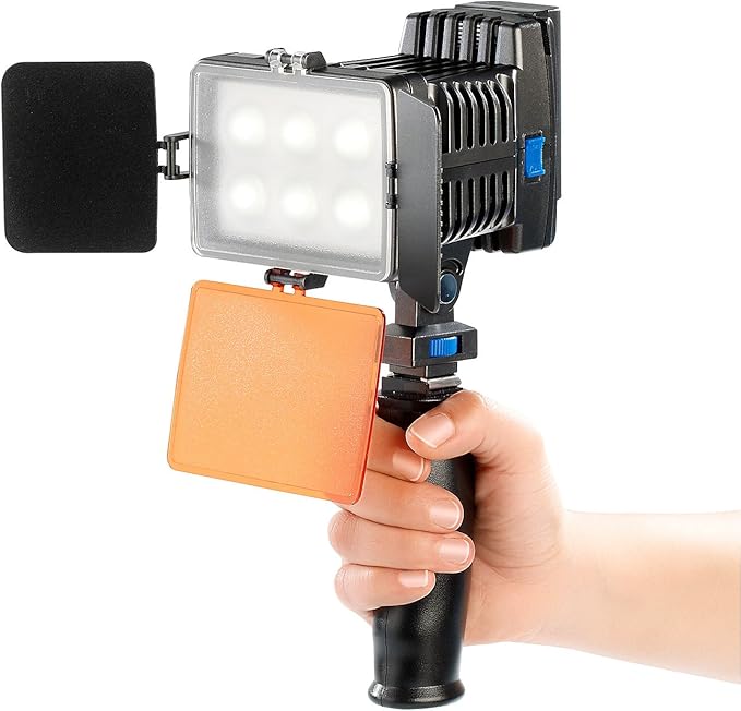 Somikon LED Fotolicht mit Akku: Profi LED-Videoleuchte: Amazon.de: Kamera