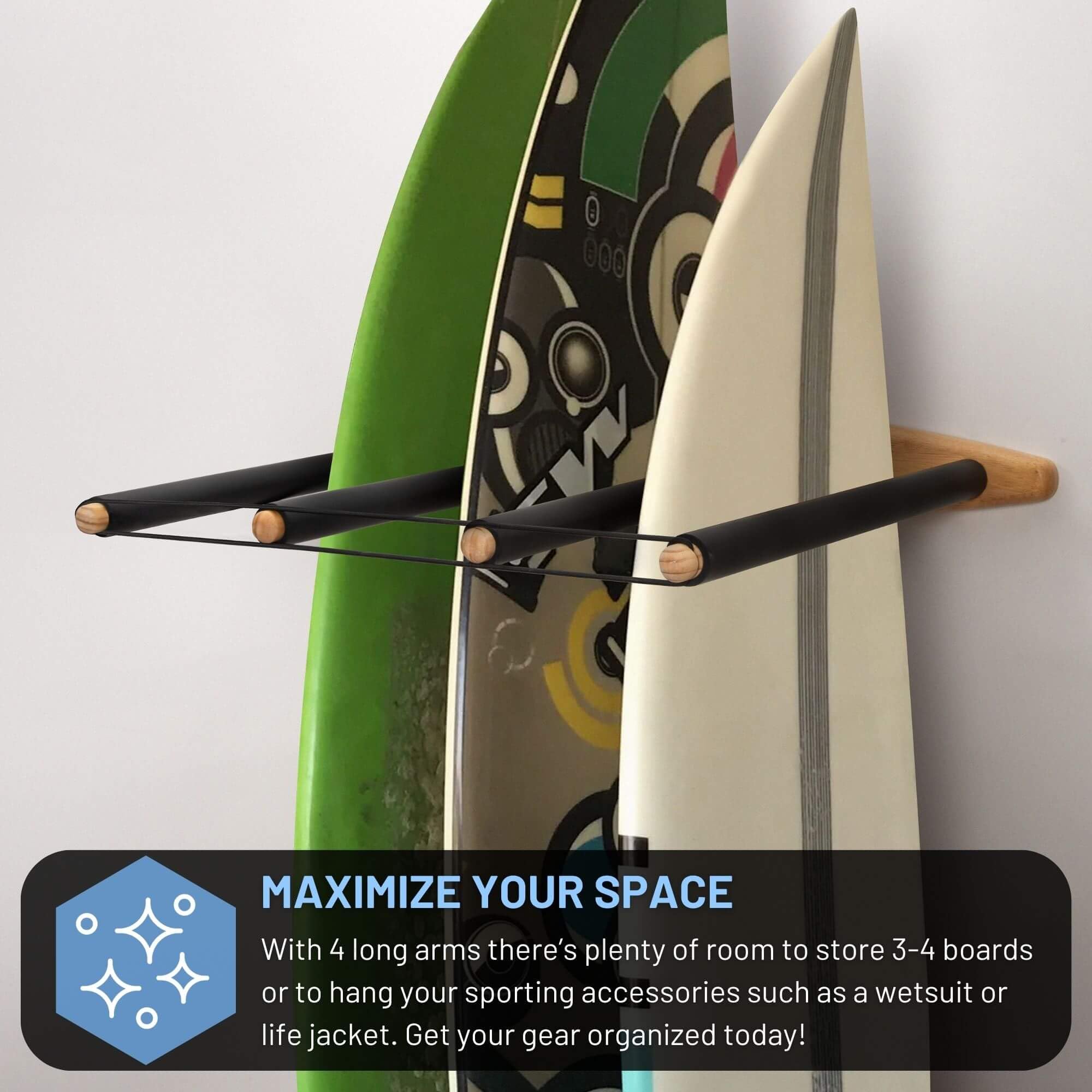 Mua Hang 11 Vertical Surfboard Rack - Surf Racks for Wall, Sustainable ...