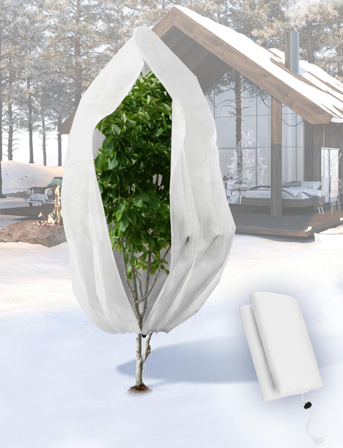 SZAGJ Plant Covers Freeze Protection - 62x90'' Reusable Premium Quality ...