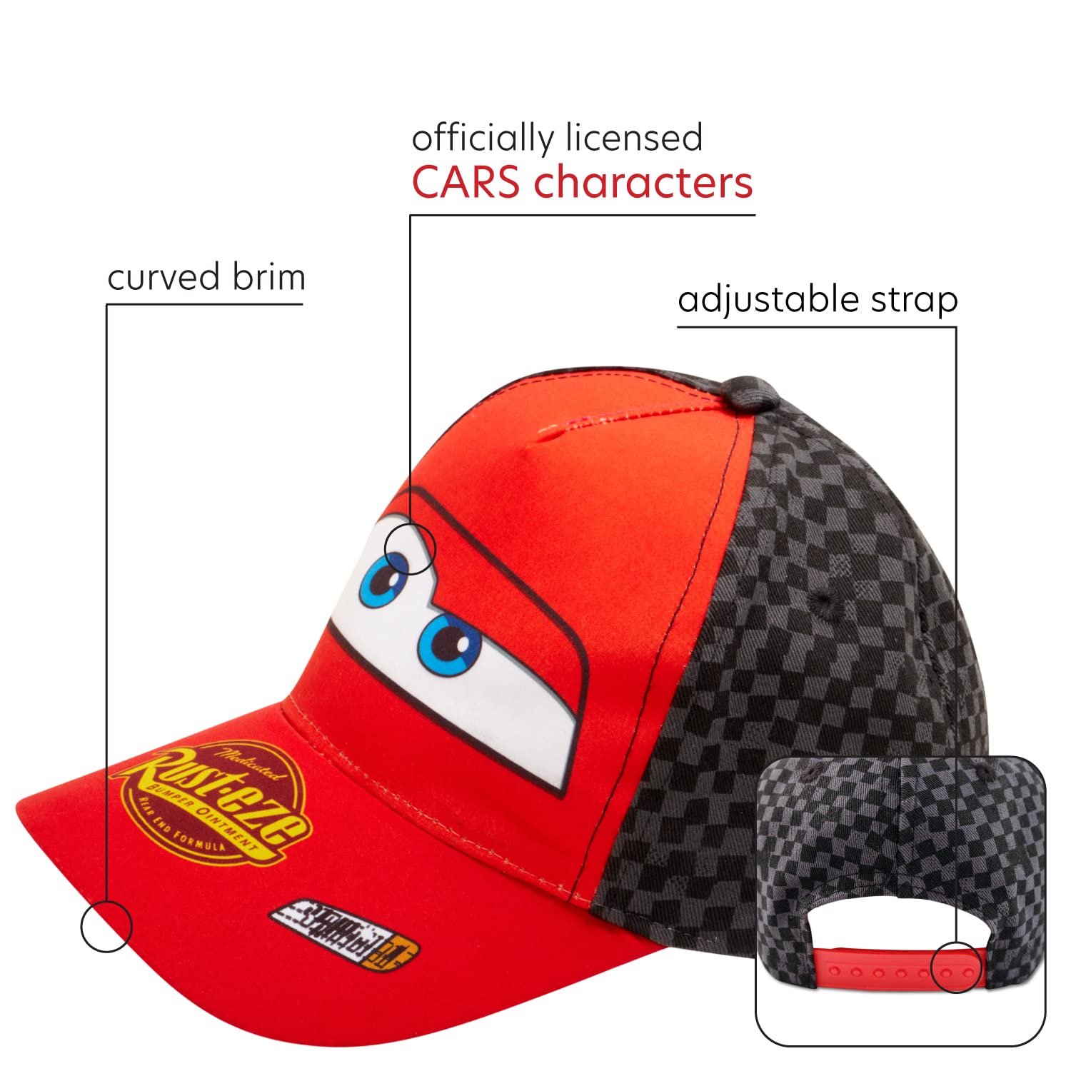 Mua Disney Pixar Boys’ Cars Lightning McQueen Hat - Piston Cup Baseball ...