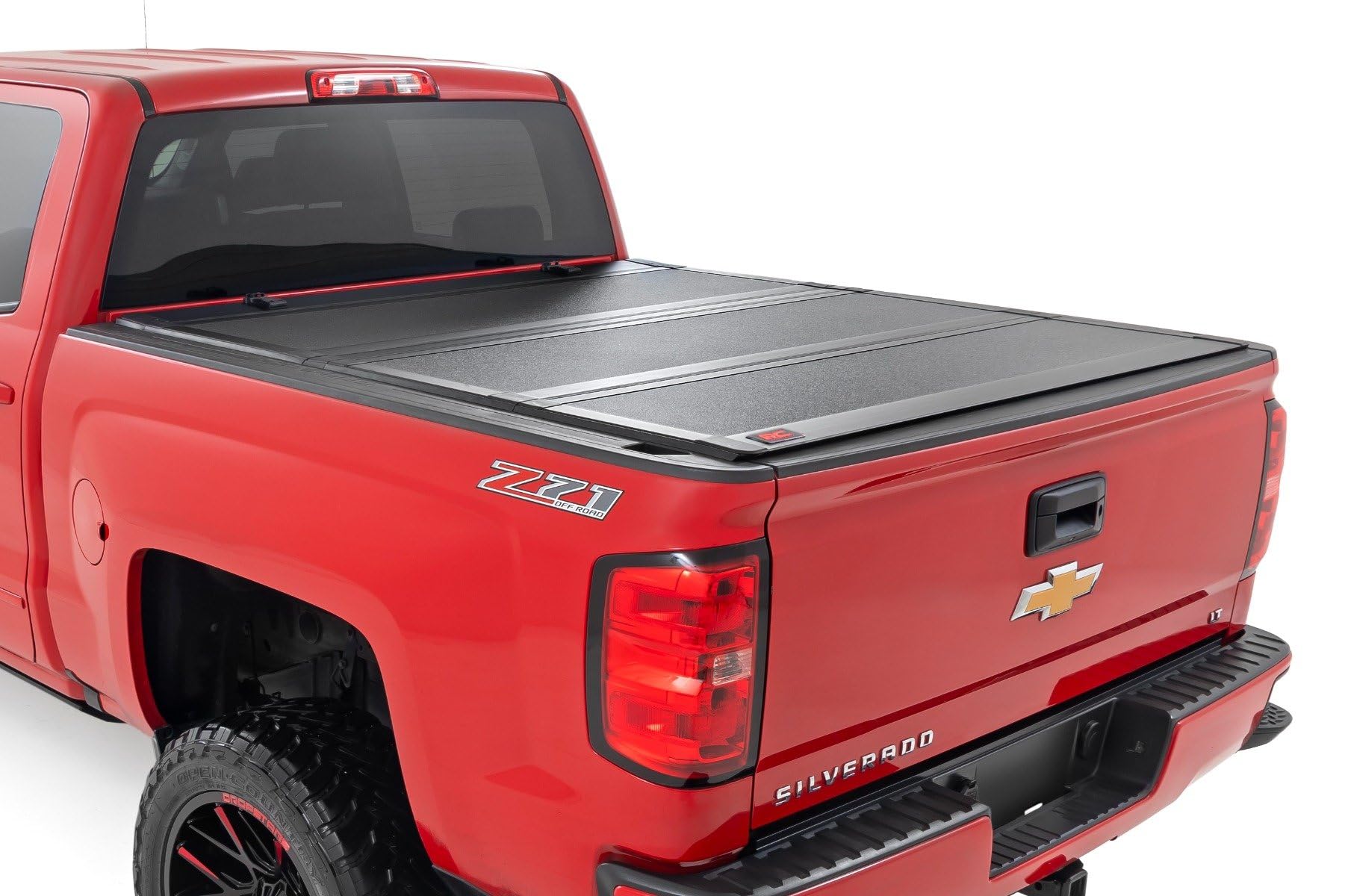 Rough Country Hard Flip Up Truck Bed Tonneau Cover for Chevy Silverado ...