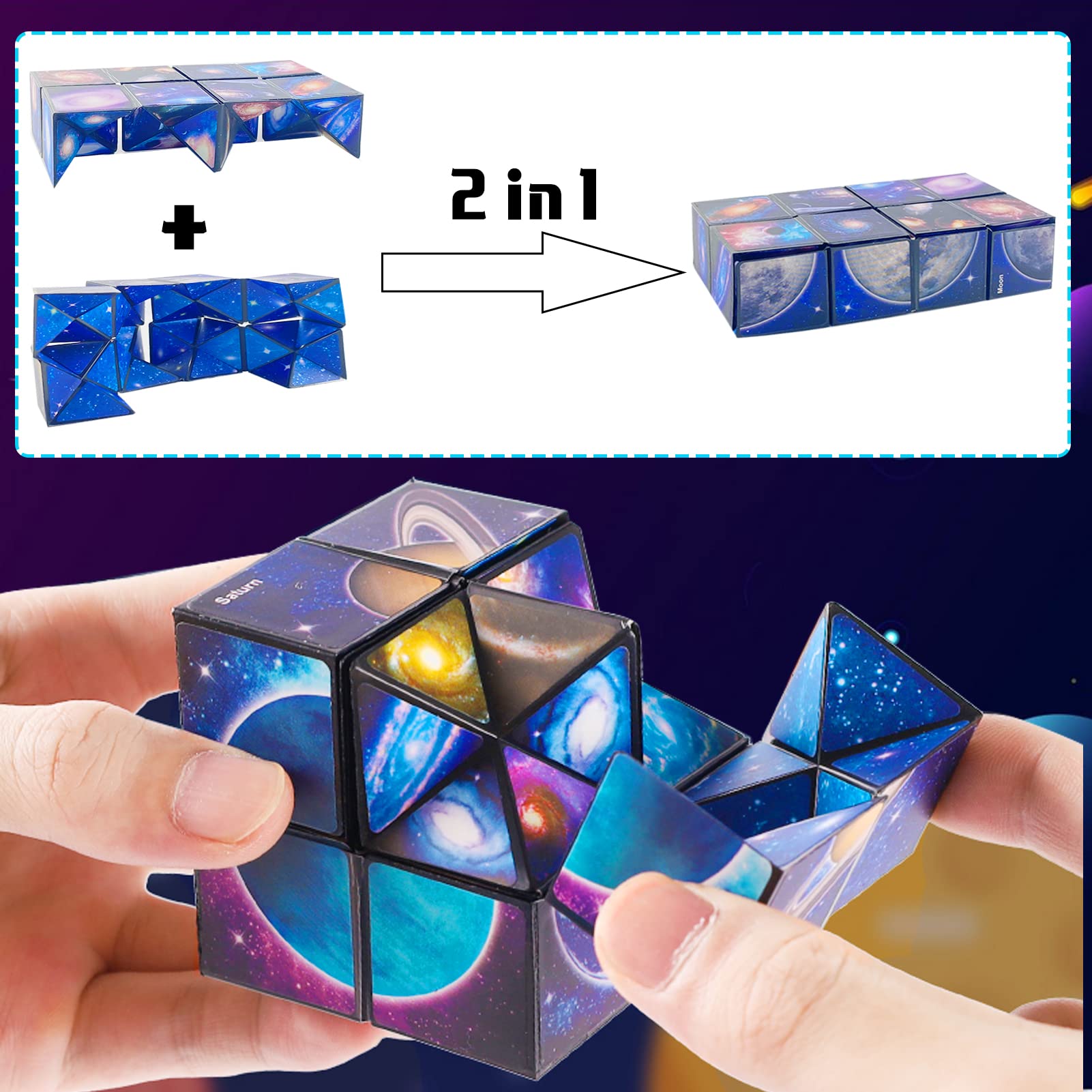 Mua Unendlichkeit Würfel Spielzeug,2 in 1 Unendlich Zappelspielzeug,3D-Puzzle-Würfel,Magic Star ...