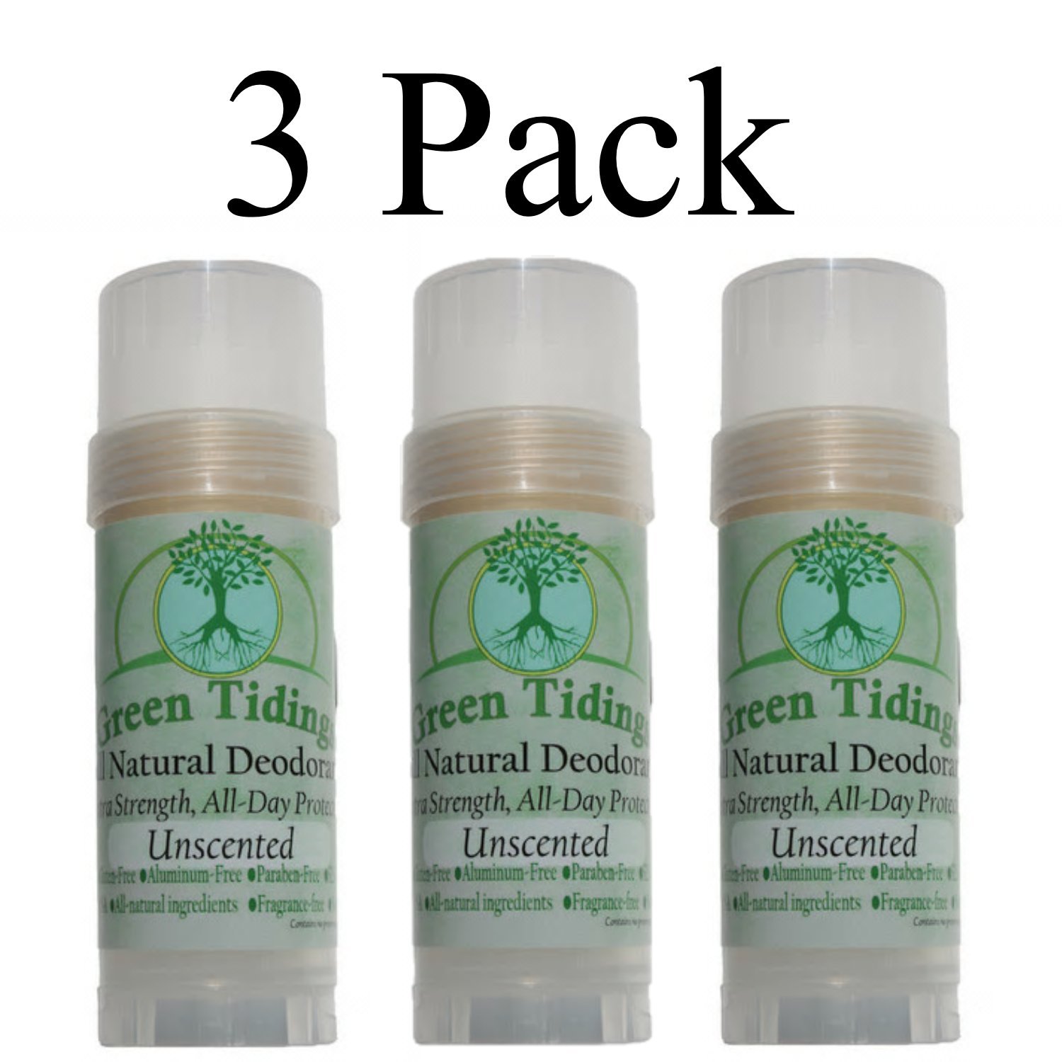 Amazon.com: Green Tidings Organic All Natural Deodorant, Lavender, 2.7 ...