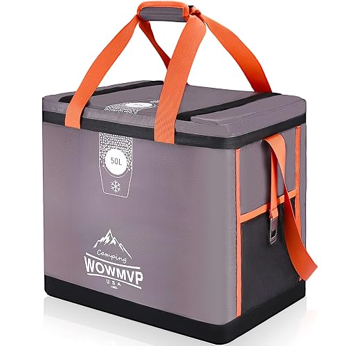 50L Portable Cooler Bag with Advanced Insulation, Multiple Pockets, and ...