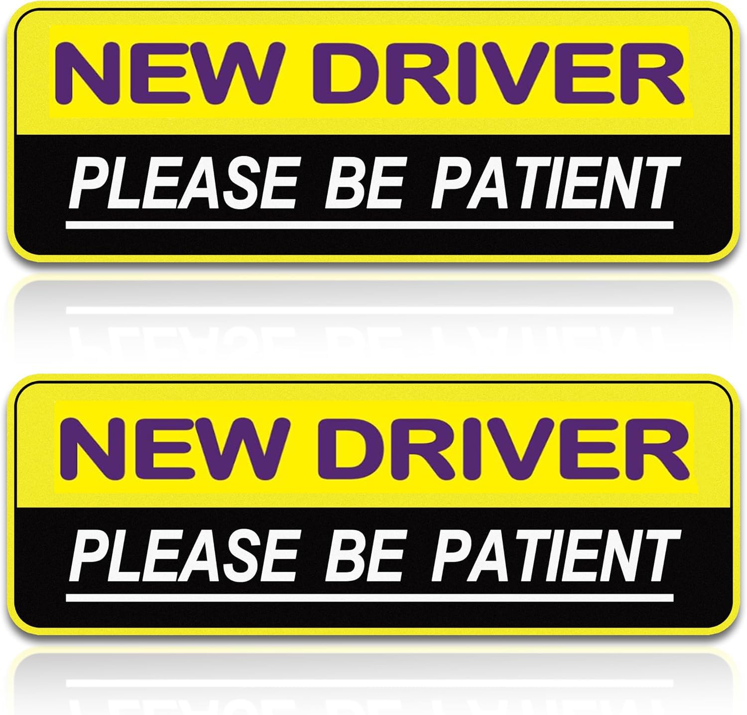 Student Driver Magnet Car Stickers for Beginner - 2Pcs Safety Warning ...