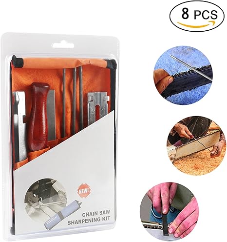 Chainsaw Sharpener File Kit - Includes 5/32, 3/16, and 7/32 Round Files ...