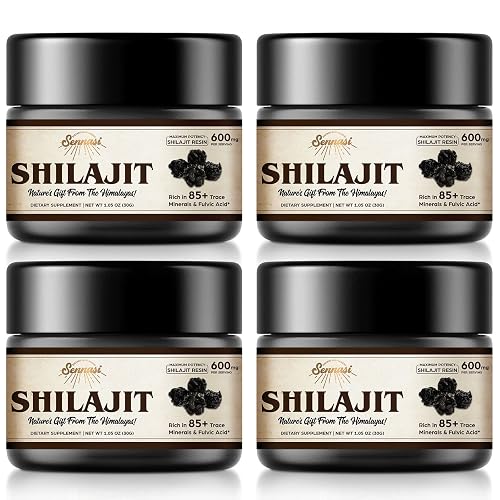 Shilajit Pure Himalayan Organic Shilajit Resin - 600mg Maximum Potency ...