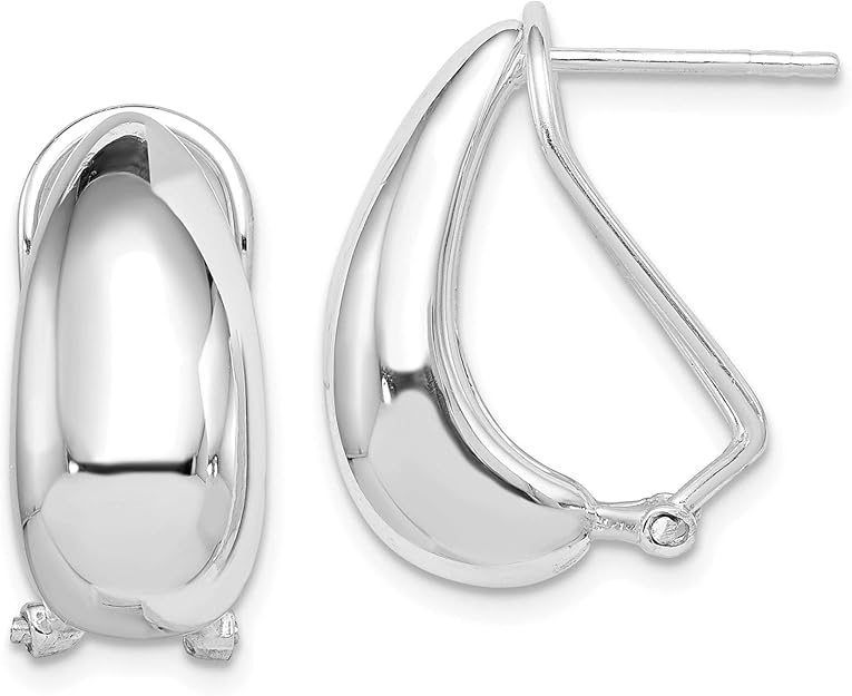 Sterling Silver Omega-back Earrings: Amazon.ca: Jewelry