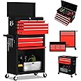 8-Drawer High Capacity Rolling Tool Chest, Removable Cabinet Storage Tool Box with Wheels and ...