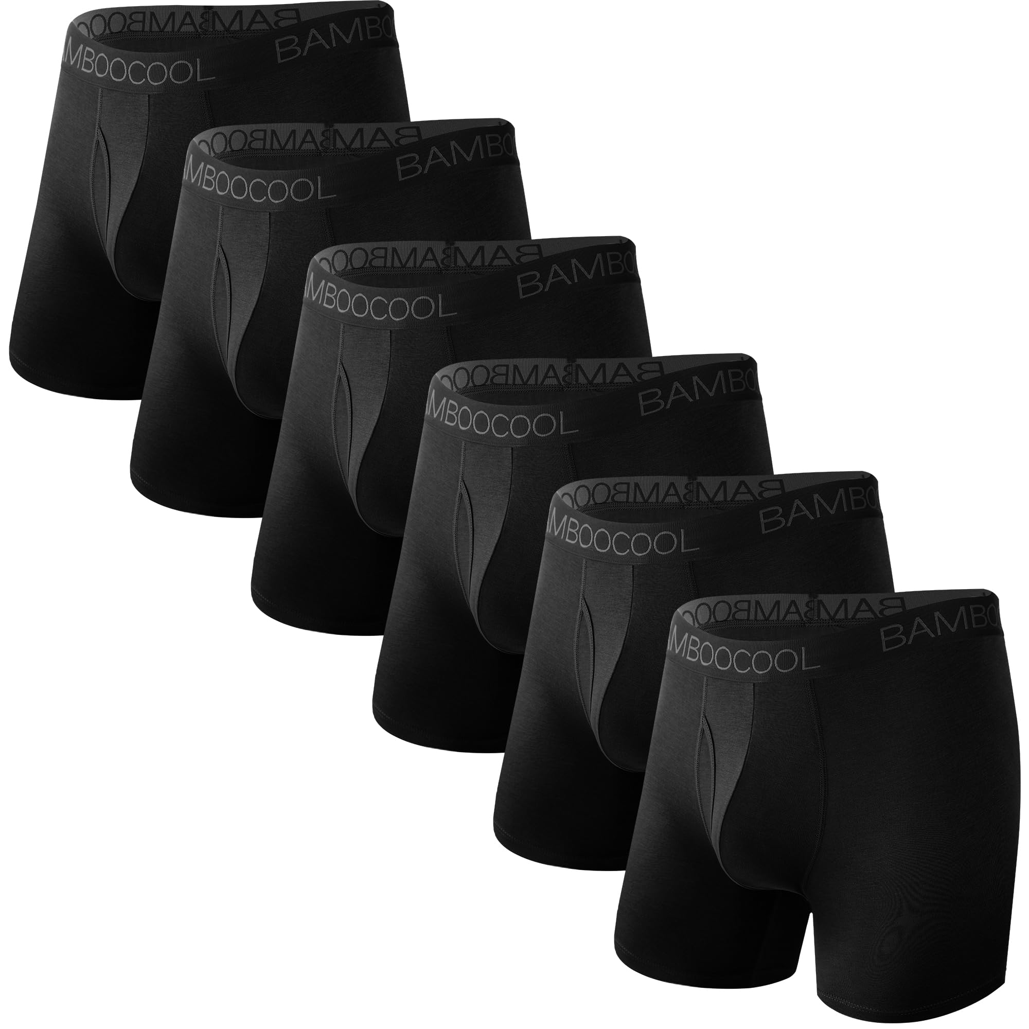 BAMBOO COOL Moisture-Wicking Soft Men's Underwear Boxer Briefs for Men ...