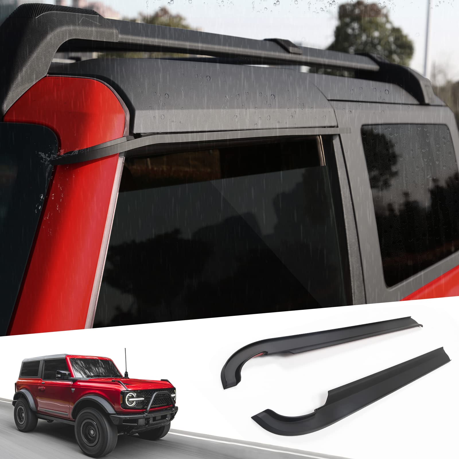 Mabett Window Visor Rain Guard for Ford Bronco 2021 2022 2023 ...
